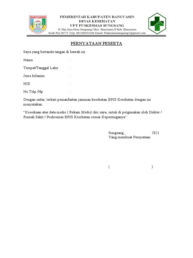 Form Ranap Lengkap | PDF