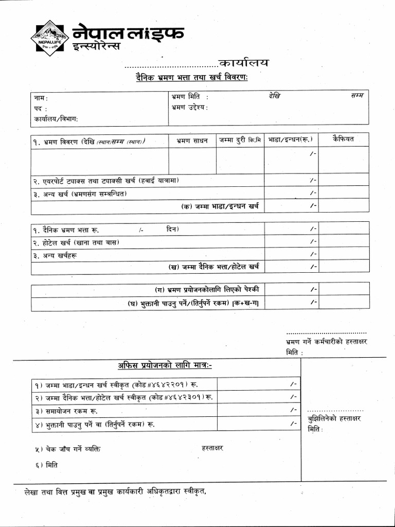 New Travel Exps Format | PDF