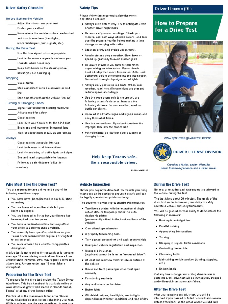 How To Prepare For A Drive Test: Driver License (DL) | PDF | Traffic ...