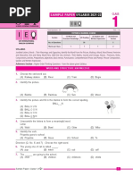 Ieo Sample Paper Class-4 | PDF | Word | English Language