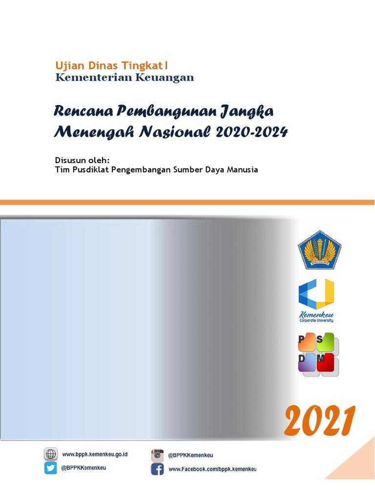 Modul Materi Rencana Perencanaan Pembangunan Nasional (RPJMN) | PDF
