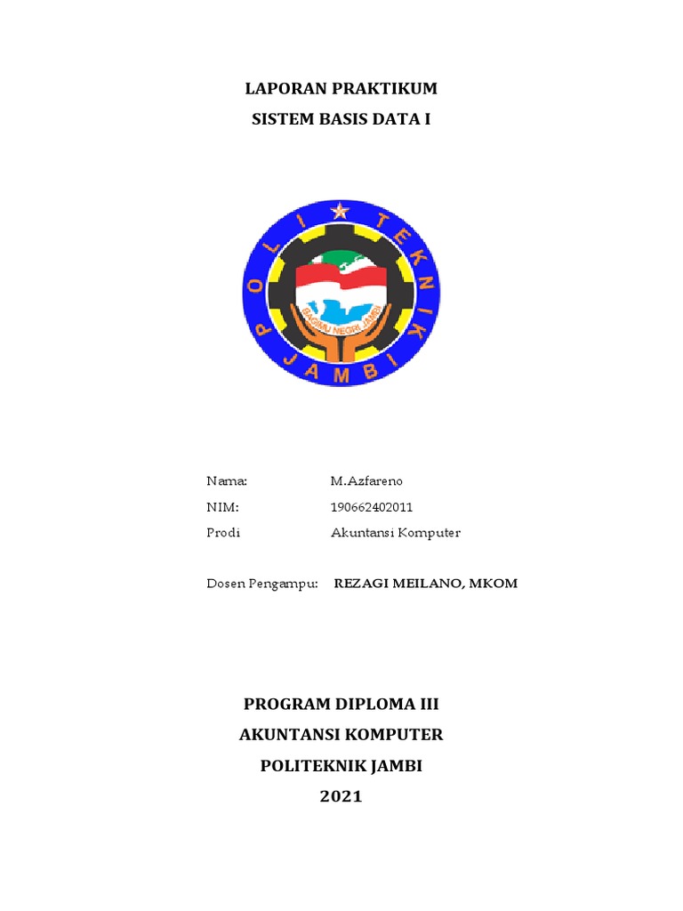 Laporan Sistem Basis Data | PDF | Bisnis | Komputer