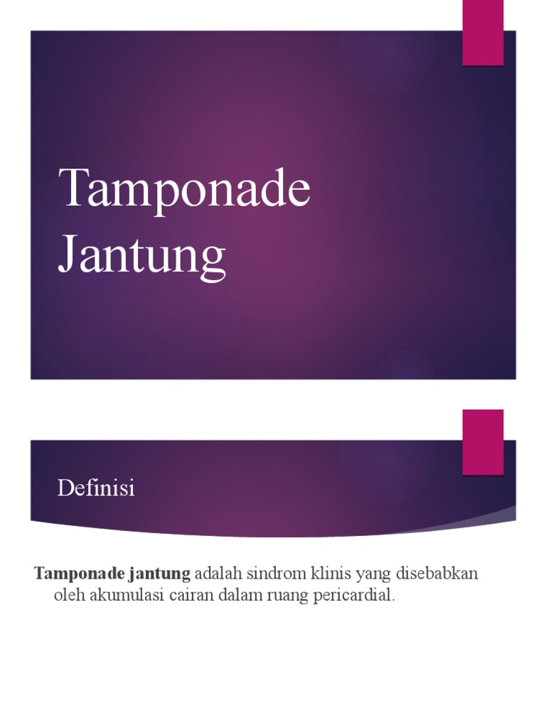 Tamponade-Jantung-Ppt RINI | PDF