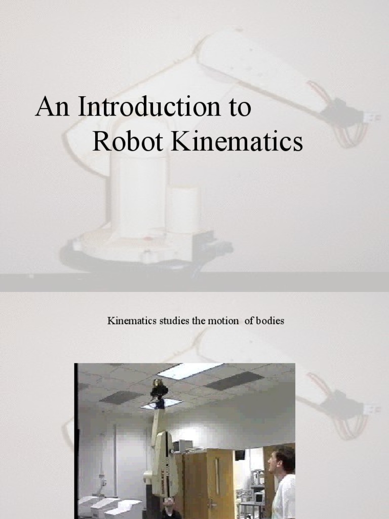 CNC II Robot Technology 5 - Kinematics | PDF | Kinematics | Cartesian ...