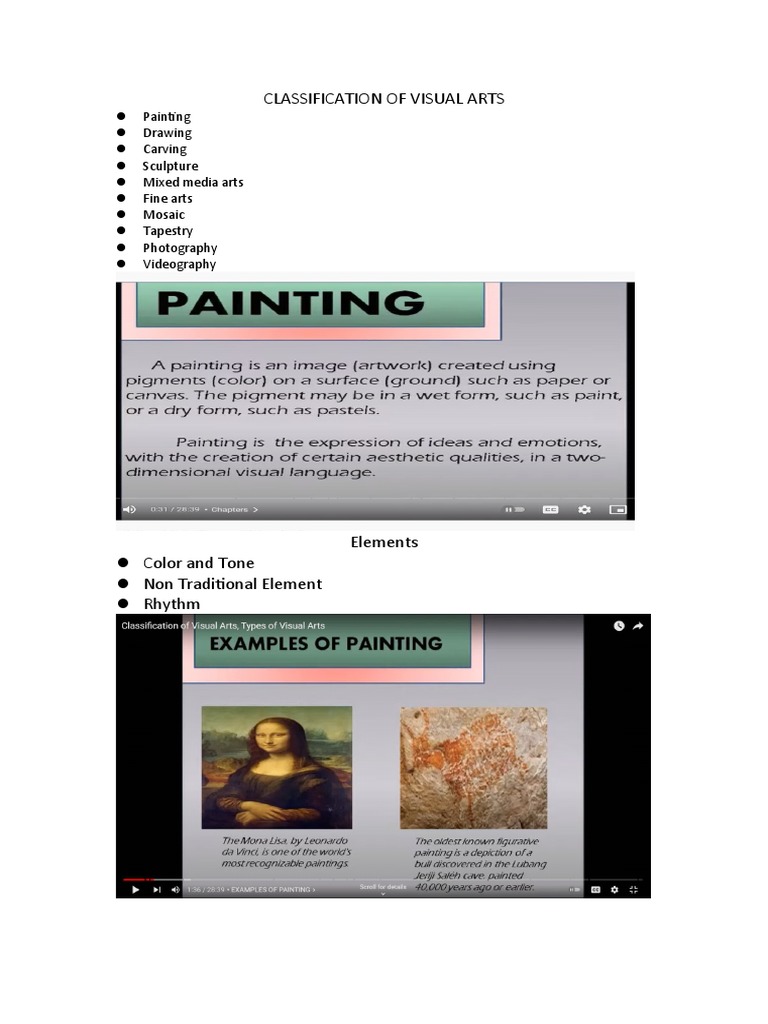 Classification of Visual Arts | PDF