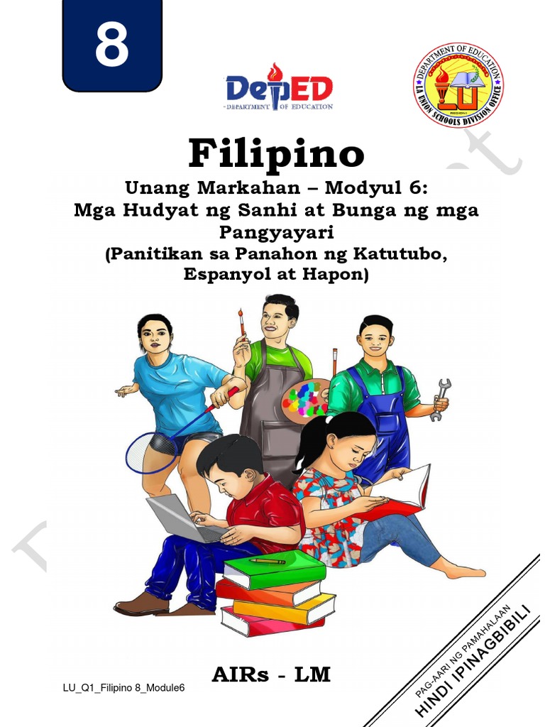 Filipino-8 Q1 Modyul-6 Edisyon1 Ver1 | PDF