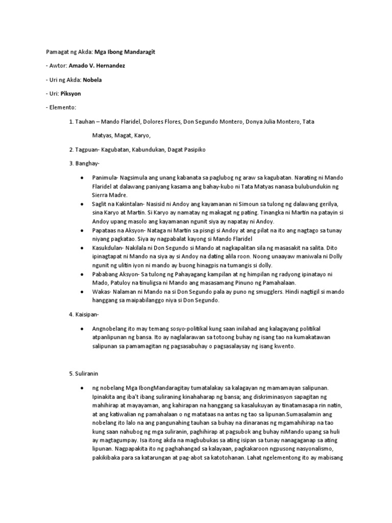 Ibong Mandaragit | PDF