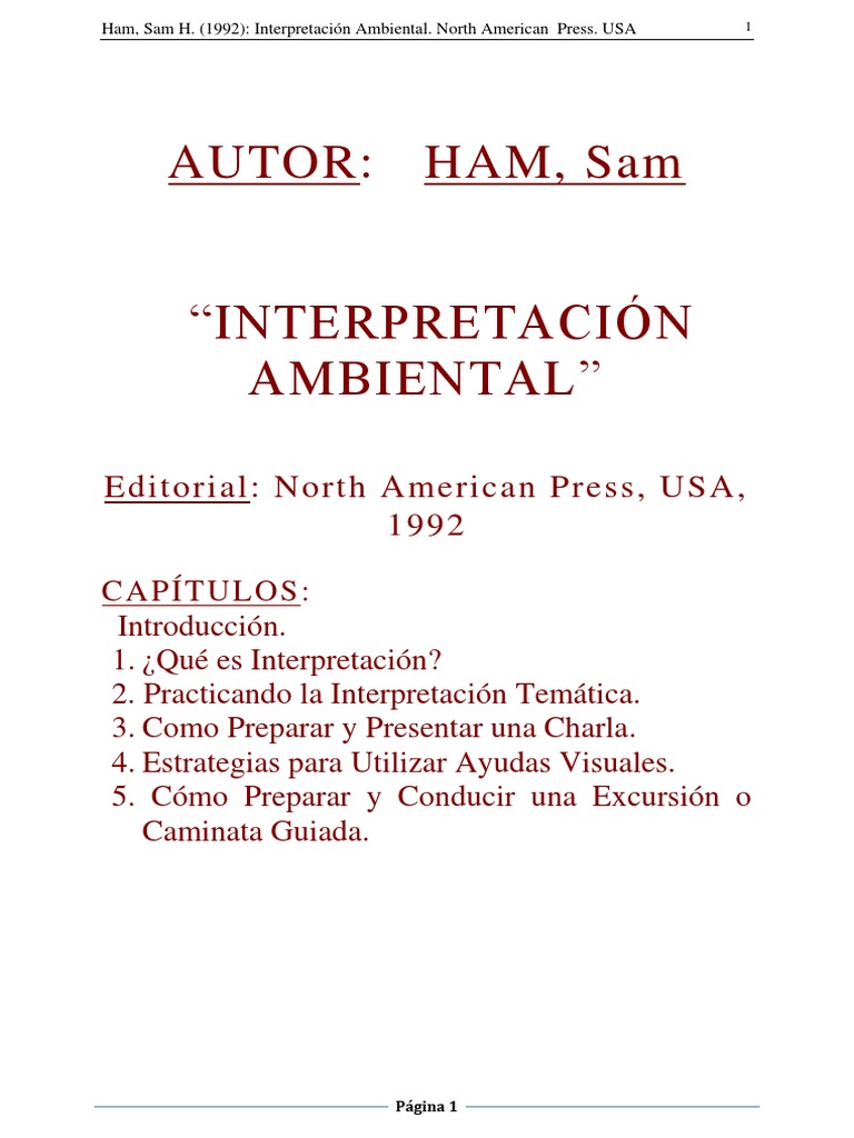 Sam Ham Introd Al Cap 5 | PDF | Información | Comunicación