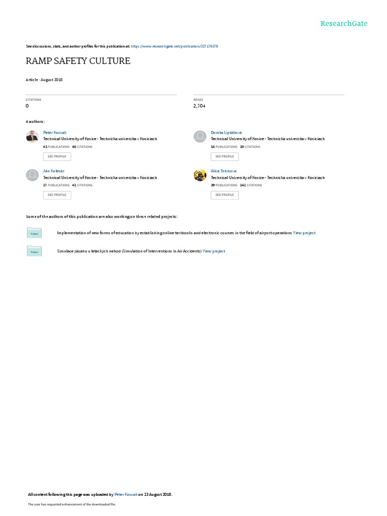 Ramp Safety Culture | PDF | Safety | Attitude (Psychology)