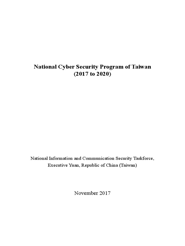 National Cyber Security Program | PDF | Computer Security | Security