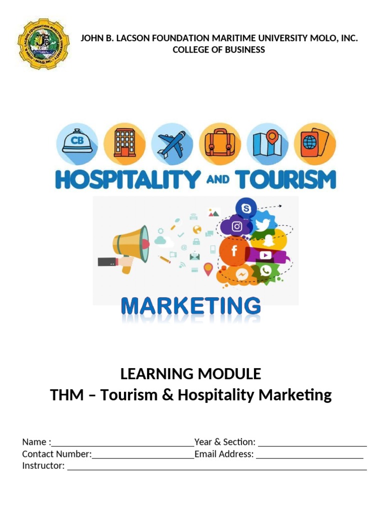 Learning Module THM - Tourism & Hospitality Marketing | Download Free PDF | Marketing ...