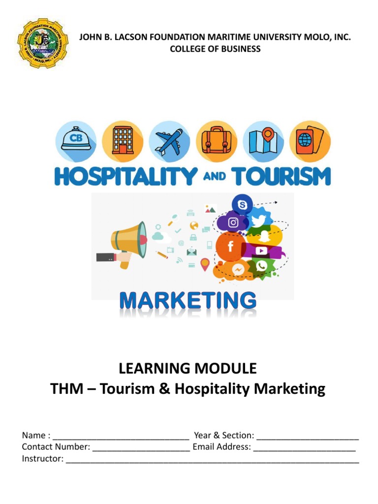 THM Learning Module Prelim | PDF | Marketing | Tourism