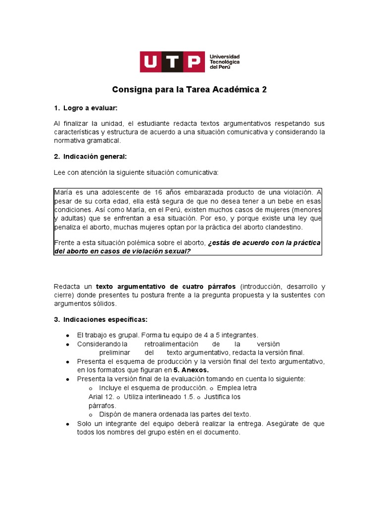 GC N04I ConsignaTA2 21C2A | PDF | El embarazo | Aborto GC N04I ConsignaTA2 21C2A | PDF | El embarazo | Aborto