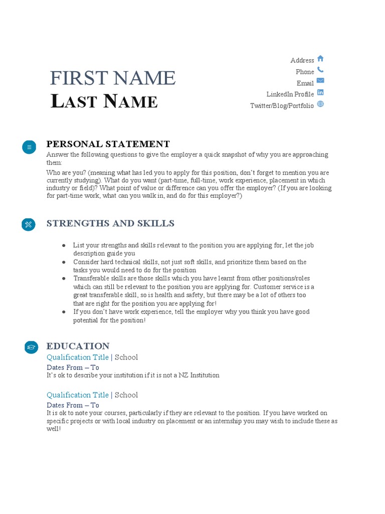 CV Template For Google Site | PDF | Internship | Job Hunting