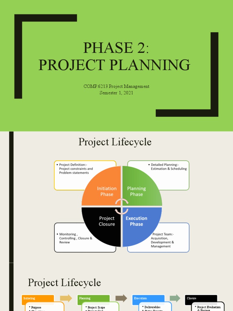 Phase 2 - Project Planning | PDF | Project Management | Business