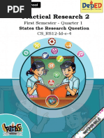 Practical Research 2 Grade 12 | PDF | Learning | Methodology