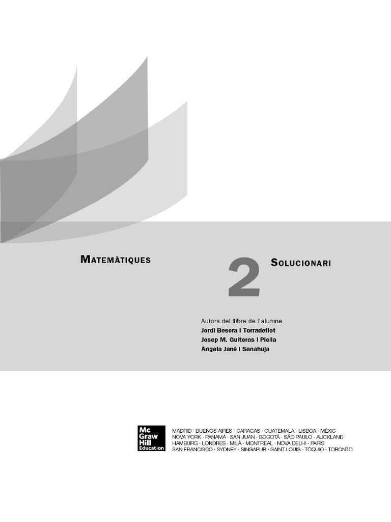 Solucionari Llibre 2n Batx | PDF