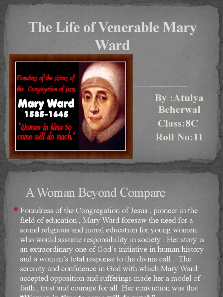 The Life of Venerable Mary Ward: A Woman Beyond Compare | PDF | Mary ...