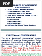 Understanding Functional Foremanship | PDF | Business