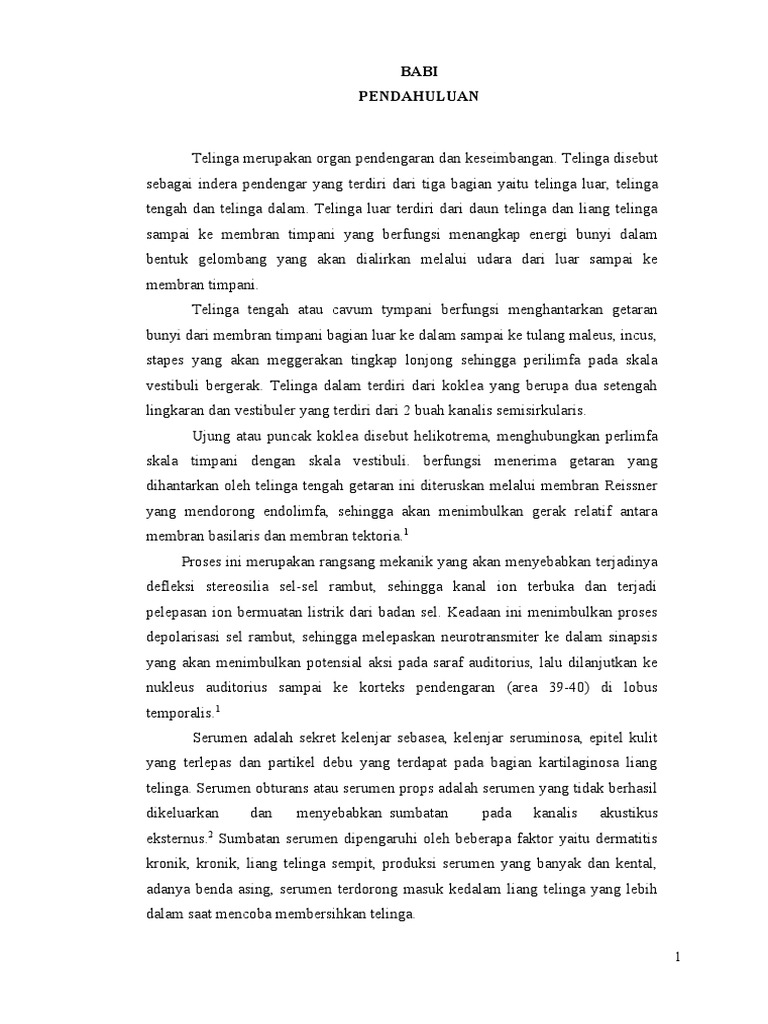 Laporan Kasus Cerumen Prop | PDF