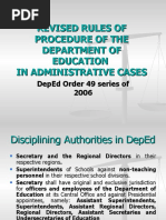 Updated DepEd Administrative Cases Rules of Procedure | PDF | Affidavit | Witness