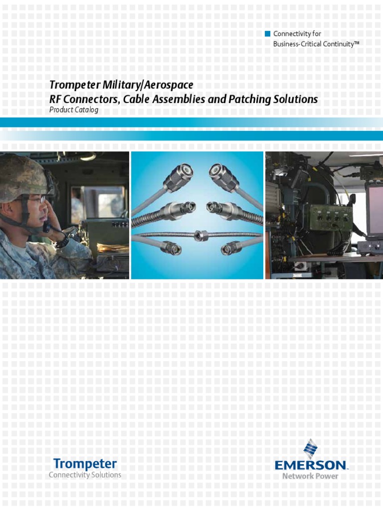 Military Aerospace RF Connectors | PDF | Electrical Connector | Coaxial ...