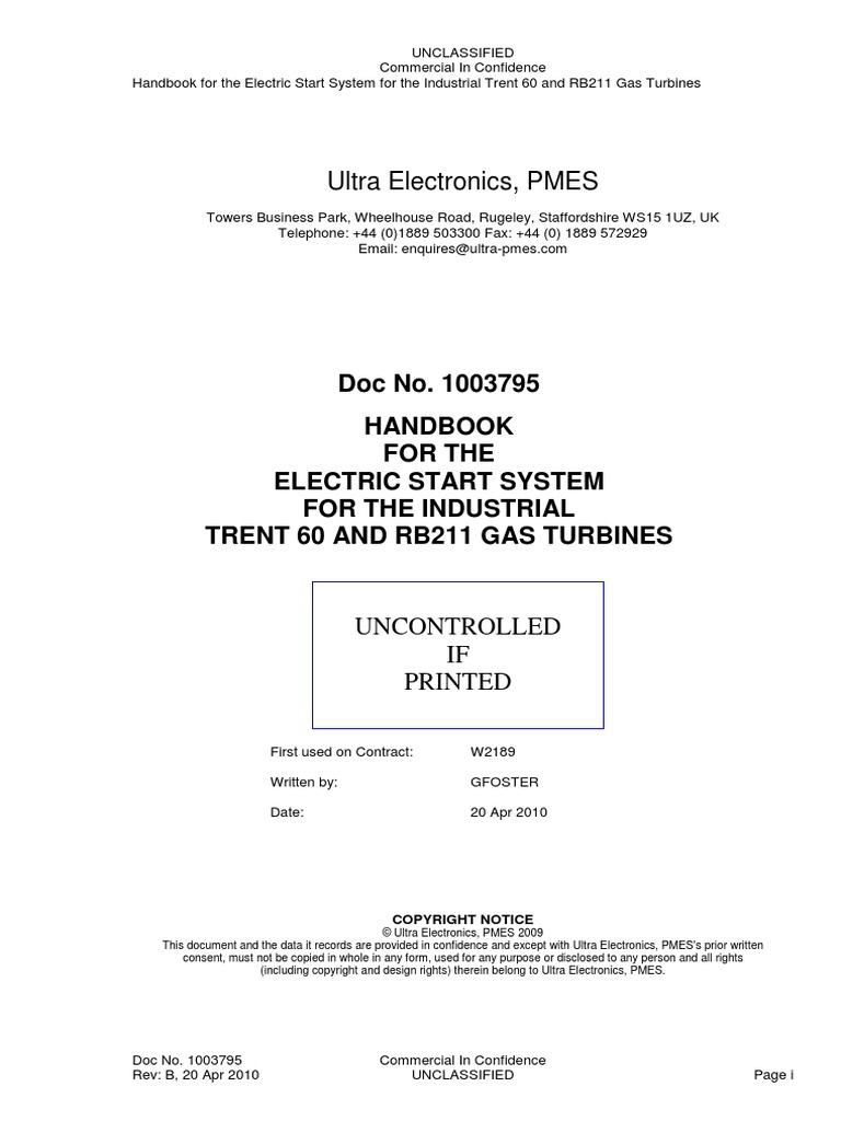 Electric Start Handbook | PDF | Mains Electricity | Engines