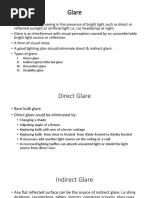 Understanding Glare: Types and Effects | PDF | Contrast (Vision) | Eye