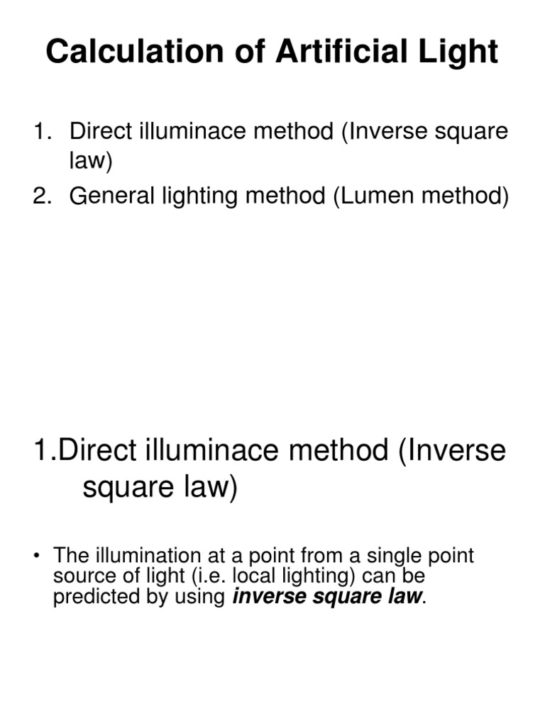 Office Lighting Calculation Methods | PDF | Lighting | Incandescent ...