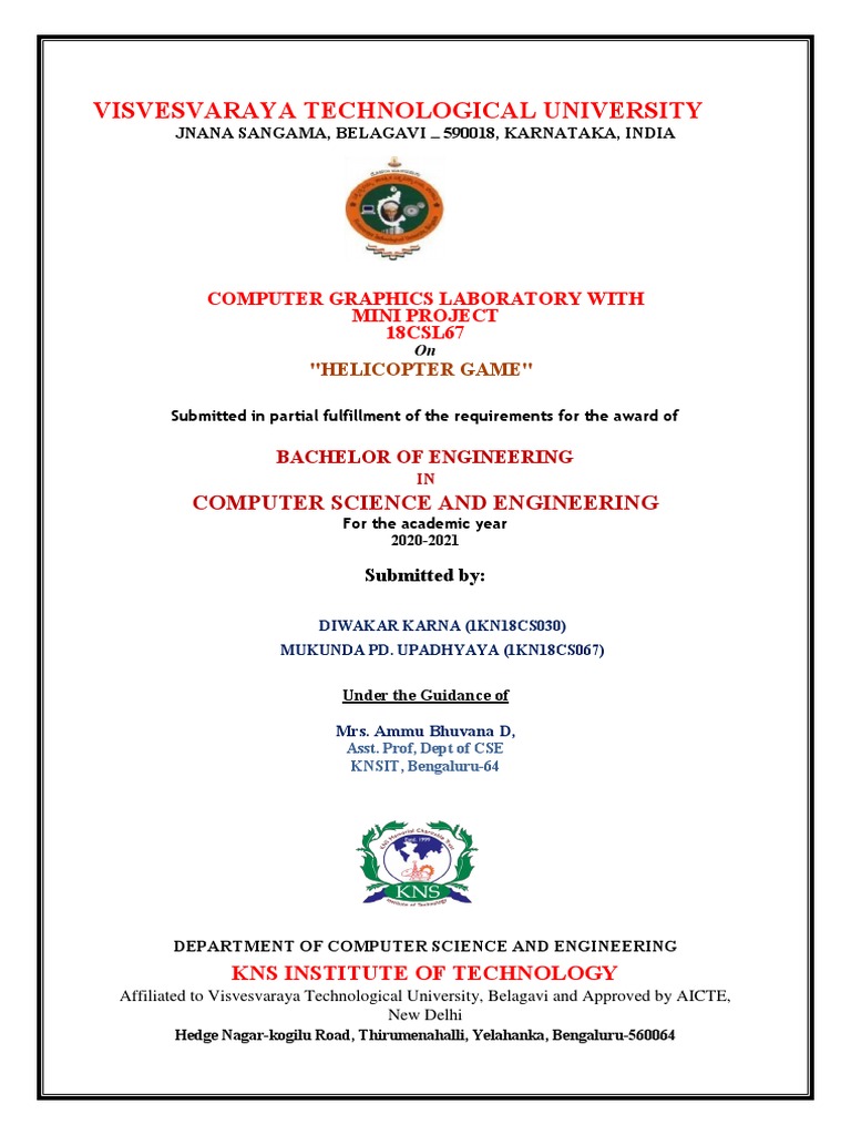 Visvesvaraya Technological University: Computer Graphics Laboratory ...