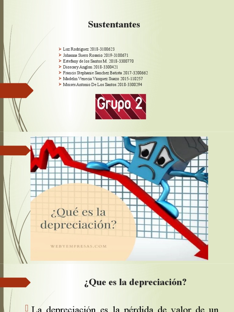 La Depreciación | PDF | Depreciación | Contabilidad
