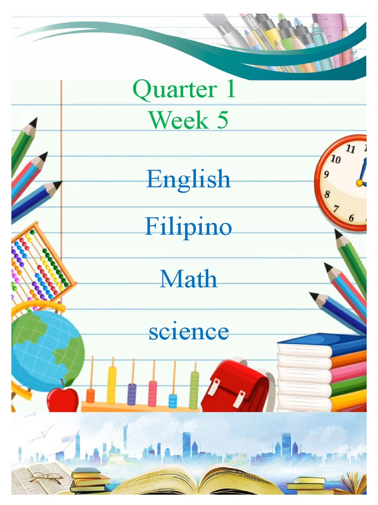 Class Cover Page Grade 5 | PDF
