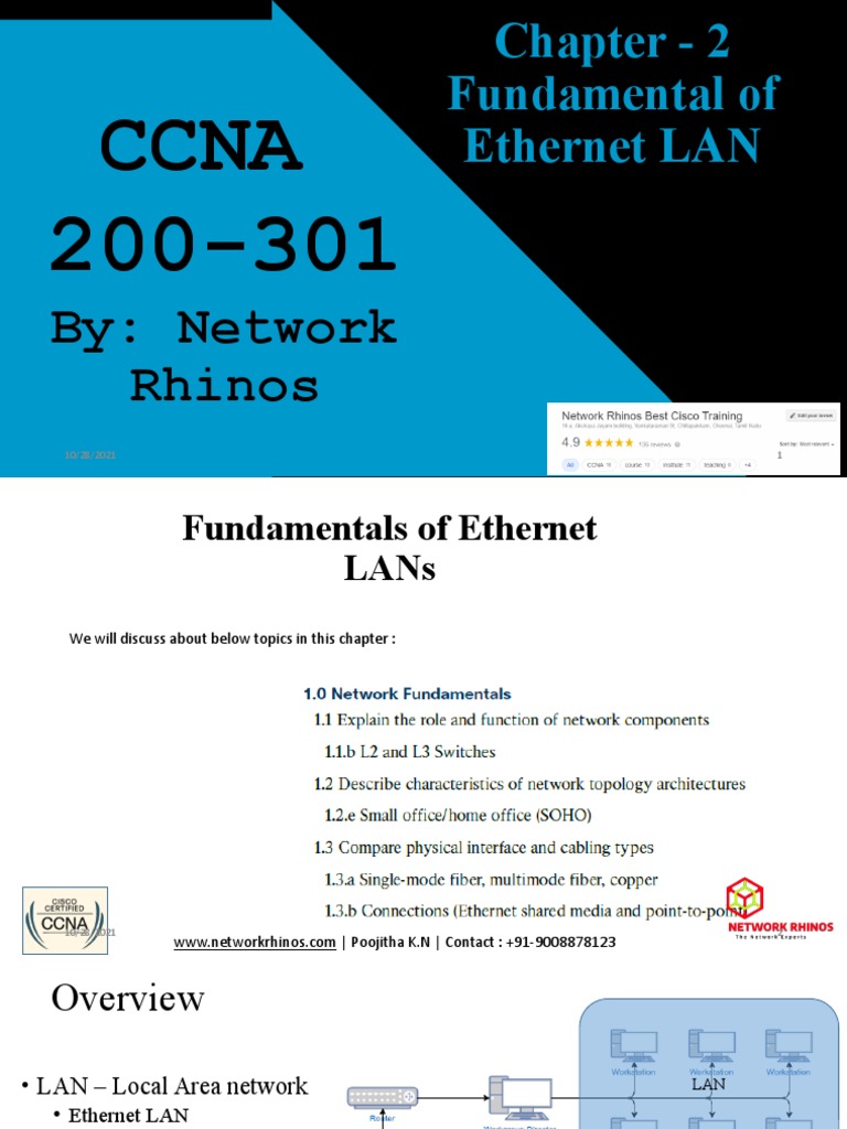 Chapter 2. Fundamentals of Ethernet LANs | PDF | Ethernet | Local Area Network