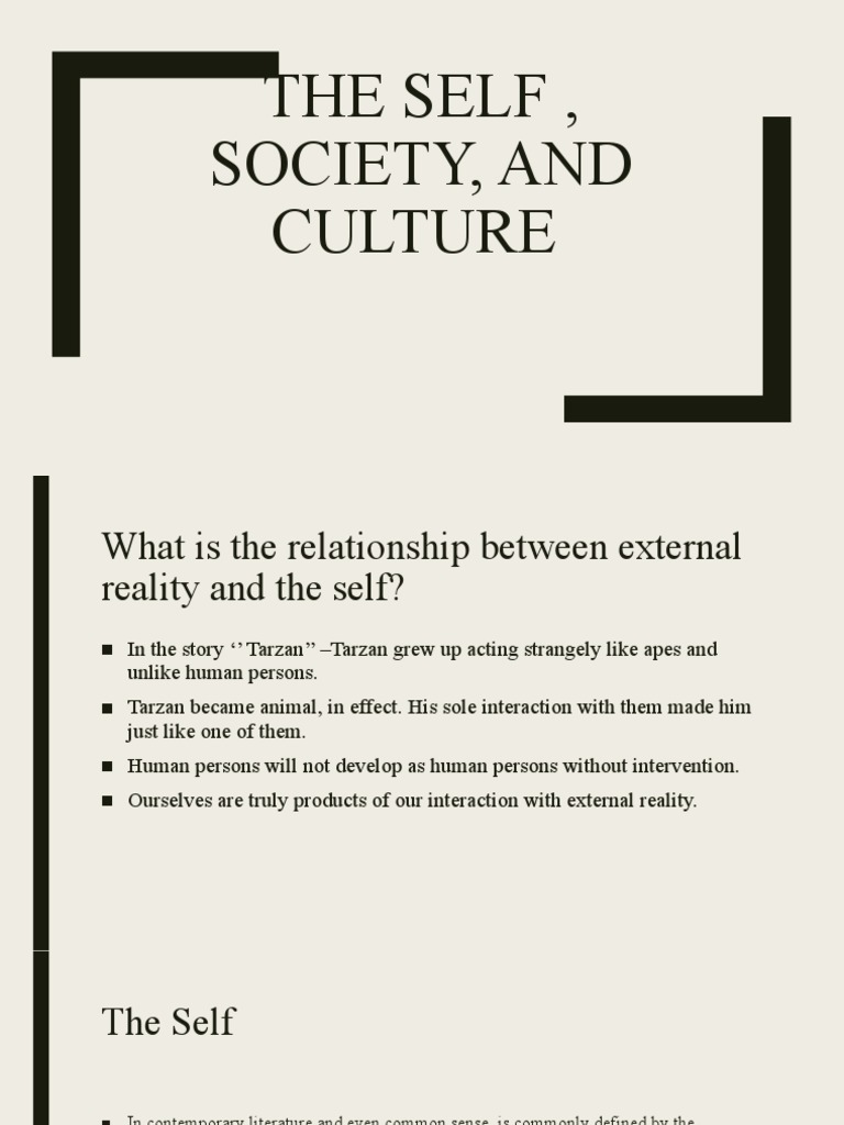 Understanding Self in Society and Culture | PDF
