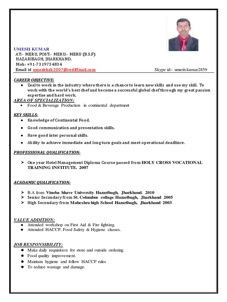 Umesh Resume | PDF