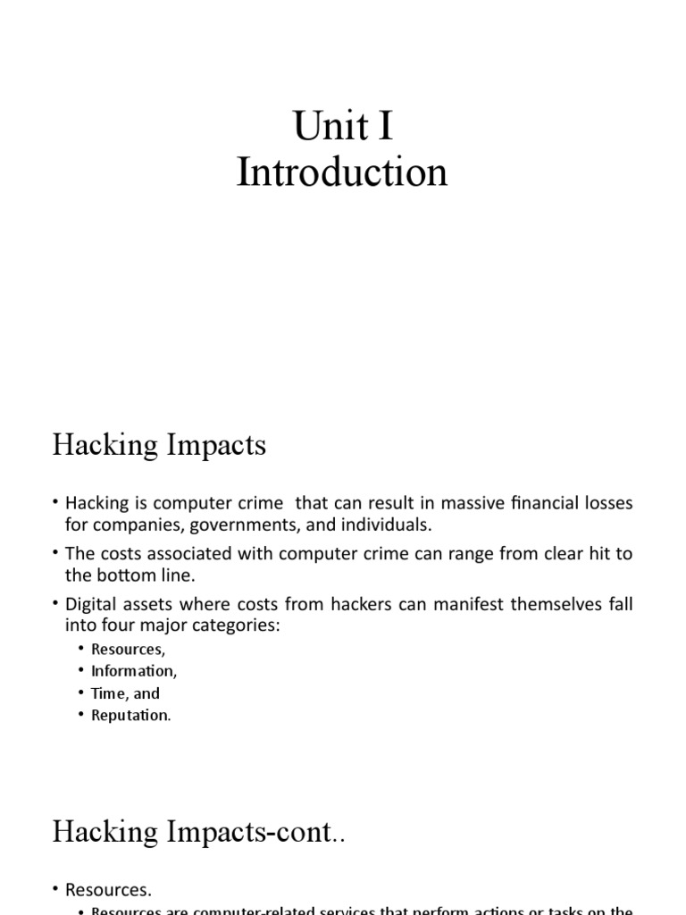 Unit 1 Ethical Hacking | PDF | Computer Network | Transmission Control Protocol