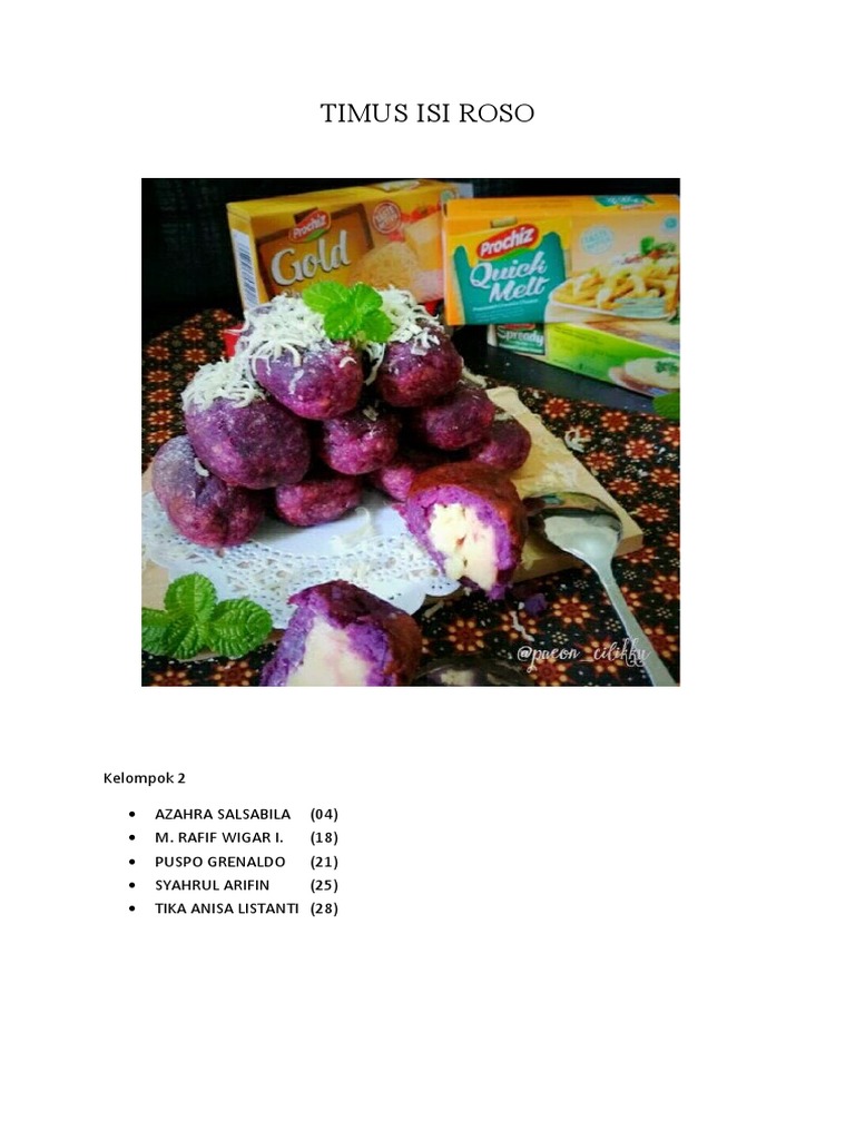 Timus Isi Roso | PDF | Memasak, Makanan, & Anggur