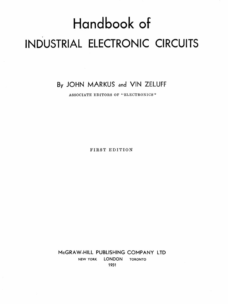 John Markus, Vin Zeluff - Handbook of Industrial Electronic Circuits ...