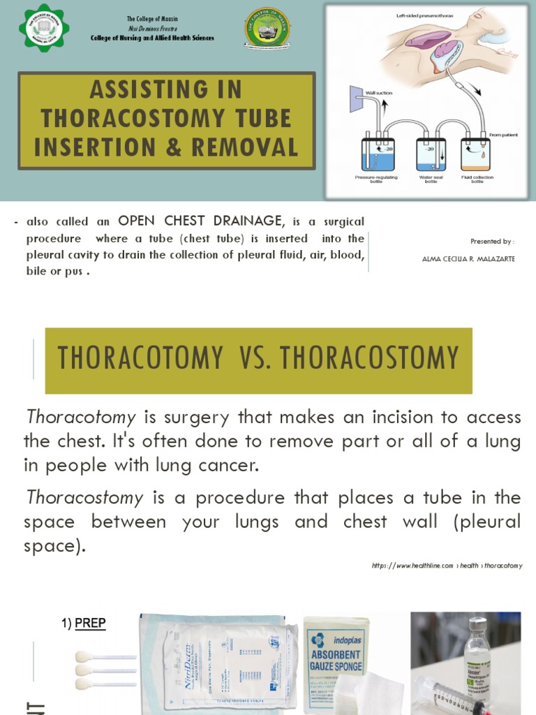 Thoracostomy Tube Insertion Guide | PDF | Pulmonology | Respiratory System