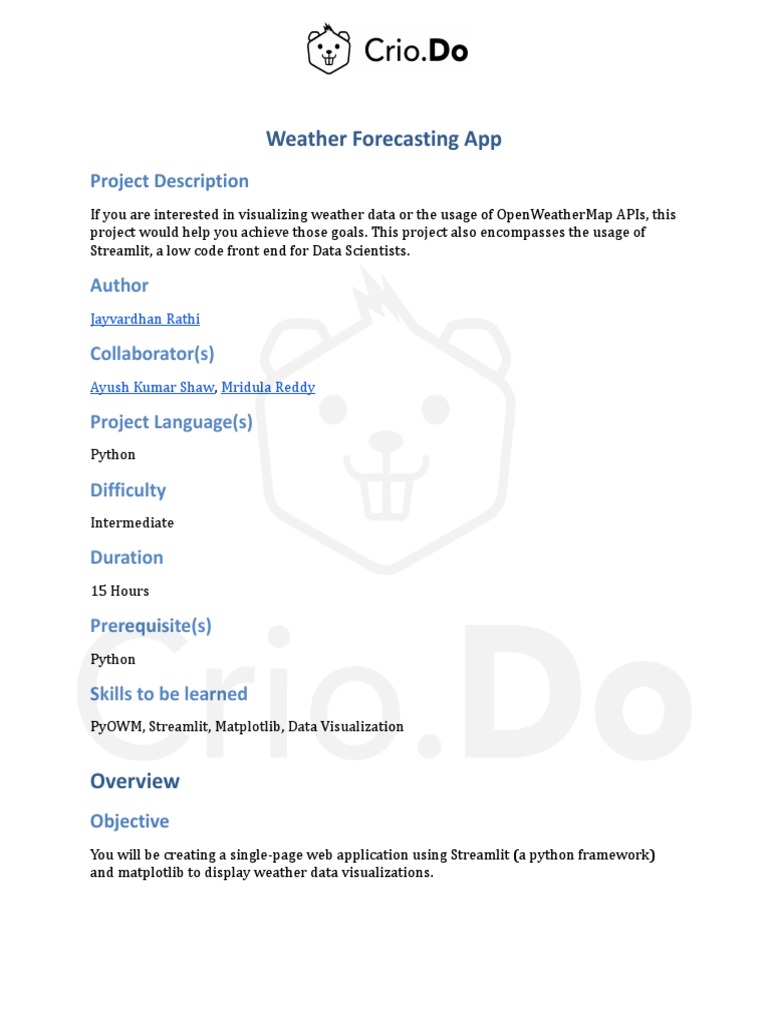 Weather Forecasting App Python | PDF | Library (Computing) | Python (Programming Language)