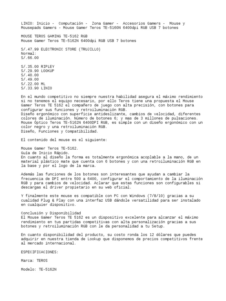 Te 5162 | PDF | USB | Windows 10