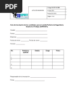 OMG-FORM-SST06 FORMATO ACTA DE MODIFICACIÓN DE MIEMBROS COPASST | PDF