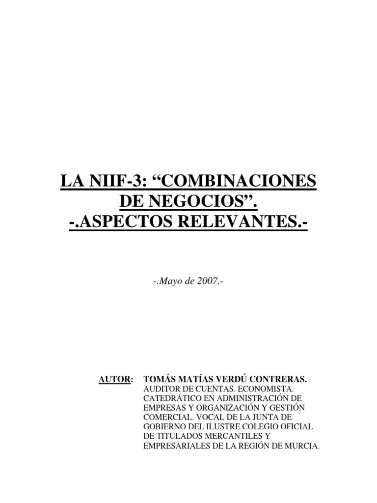 Nif 3 | PDF | Contabilidad | Activo intangible