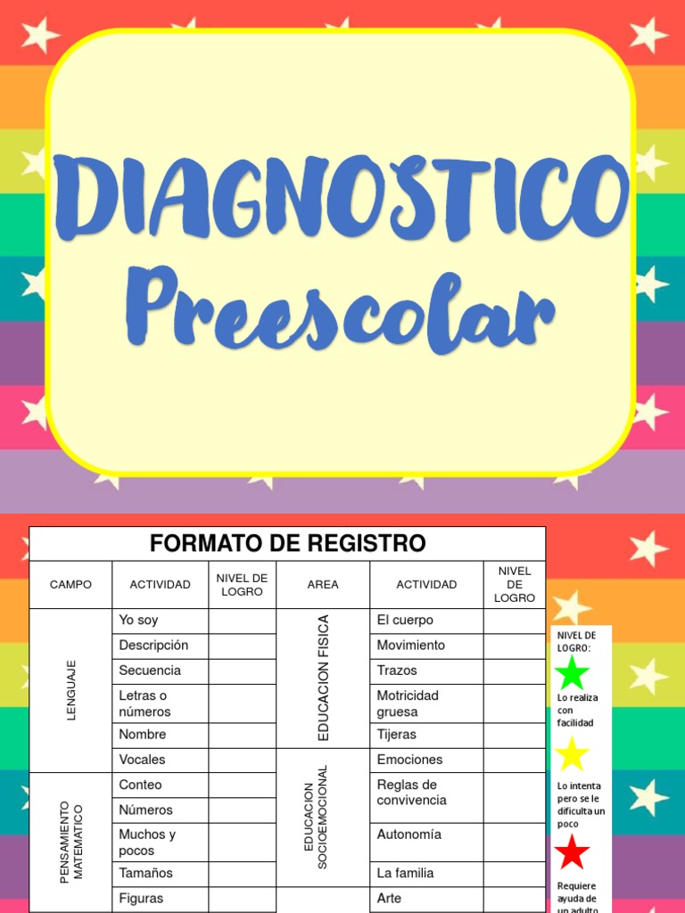 Diagnostico Preescolar | PDF | Educación de la primera infancia | Cognición