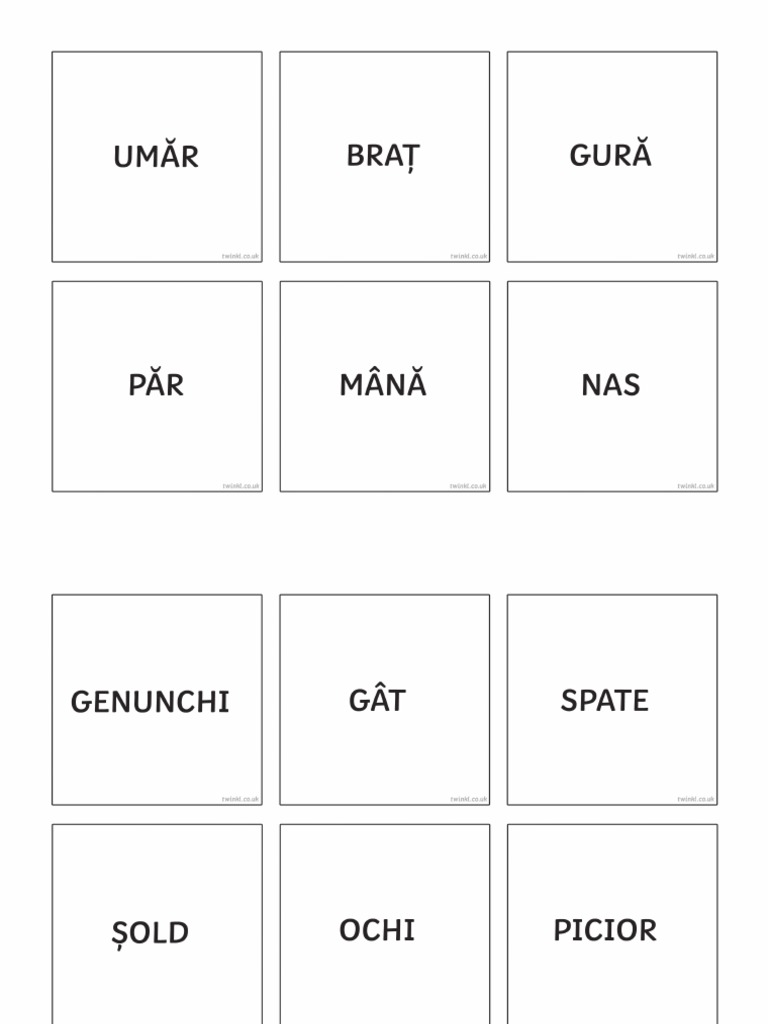 Word Lotto Cards | PDF