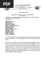 LAC Sessions Narrative Report | PDF | Educational Technology | Multimedia