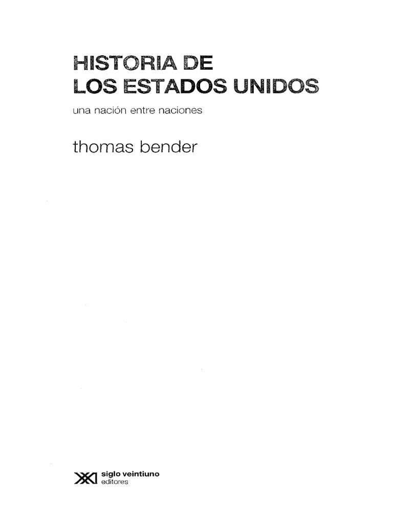 Thomas Bender - Historia de Los Estados Unidos Cap. V | PDF | Los Estados Unidos | Europa