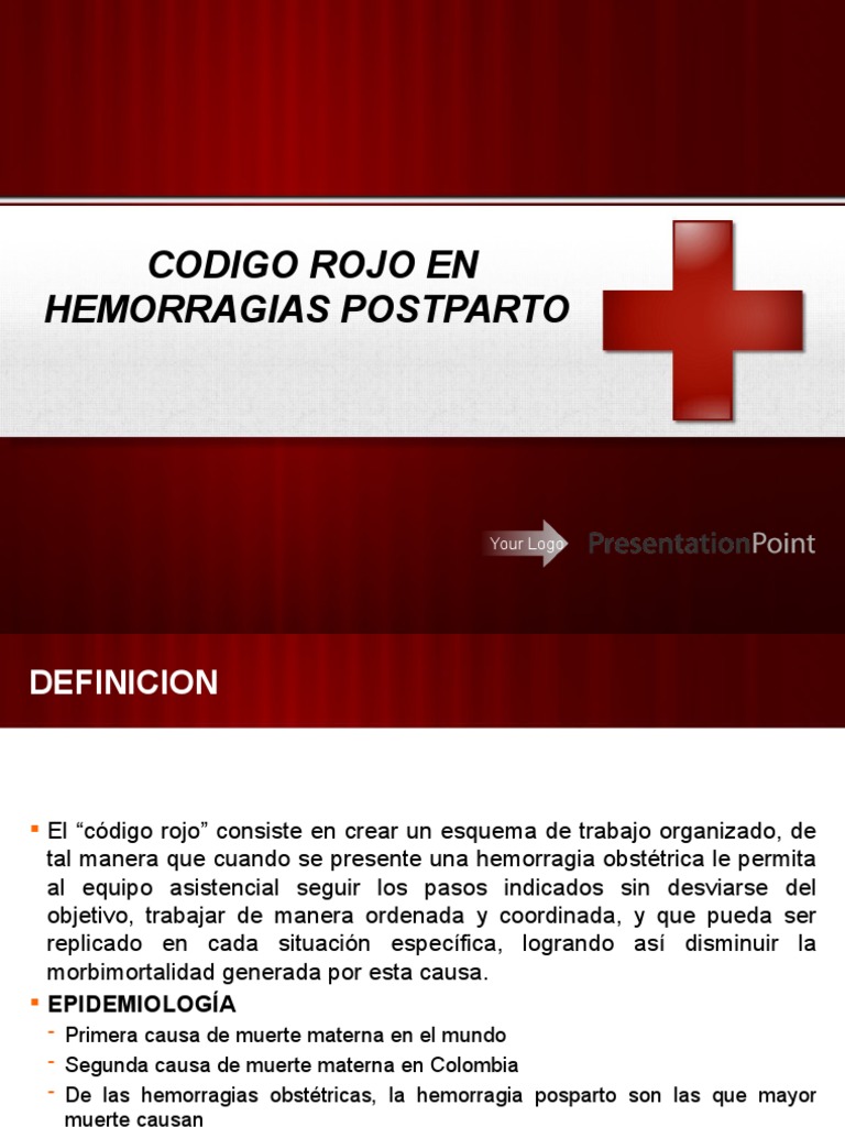 Codigo Rojo en Hemorragias Postparto | PDF | Especialidades Medicas | Medicina CLINICA