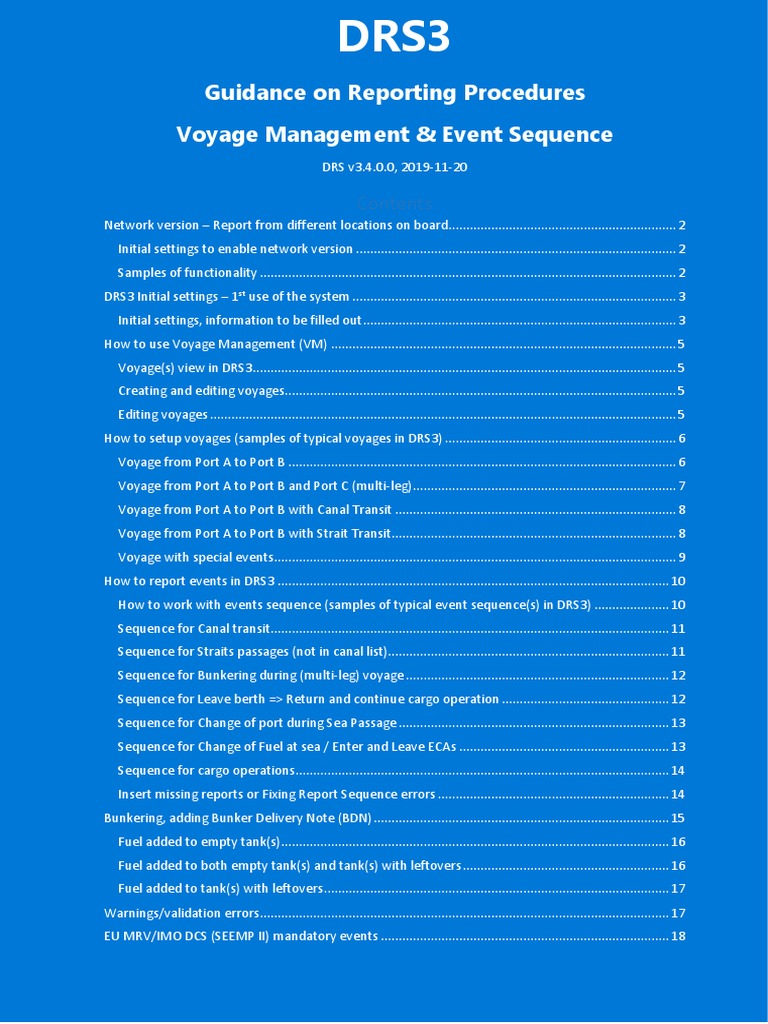 DRS3 3.4.0.0, Guidance On Reporting Procedures | PDF | Port | Computer ...